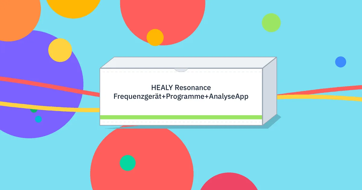 Symbolbild: Packung mit der Aufschrift HEALY Resonance Frequenzgerät+Programme+AnalyseApp (PZN 16666698) – Verfügbarkeit und Bezug in Apotheken in Frankfurt am Main