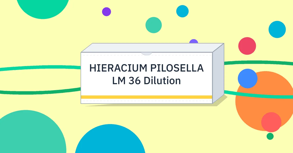 Symbolbild: Packung mit der Aufschrift HIERACIUM PILOSELLA LM 36 Dilution (PZN 13553700) – Verfügbarkeit und Bezug in Apotheken in Frankfurt am Main