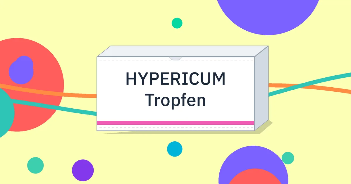 Symbolbild: Packung mit der Aufschrift HYPERICUM Tropfen (PZN 16571466) – Verfügbarkeit und Bezug in Apotheken in Frankfurt am Main