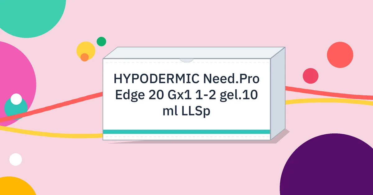 Symbolbild: Packung mit der Aufschrift HYPODERMIC Need.Pro Edge 20 Gx1 1-2 gel.10 ml LLSp (PZN 00889350) – Verfügbarkeit und Bezug in Apotheken in Frankfurt am Main