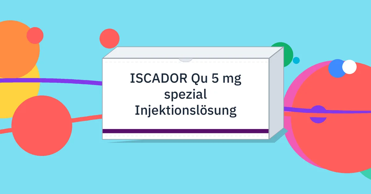 Symbolbild: Packung mit der Aufschrift ISCADOR Qu 5 mg spezial Injektionslösung (PZN 01386131) – Verfügbarkeit und Bezug in Apotheken in Frankfurt am Main
