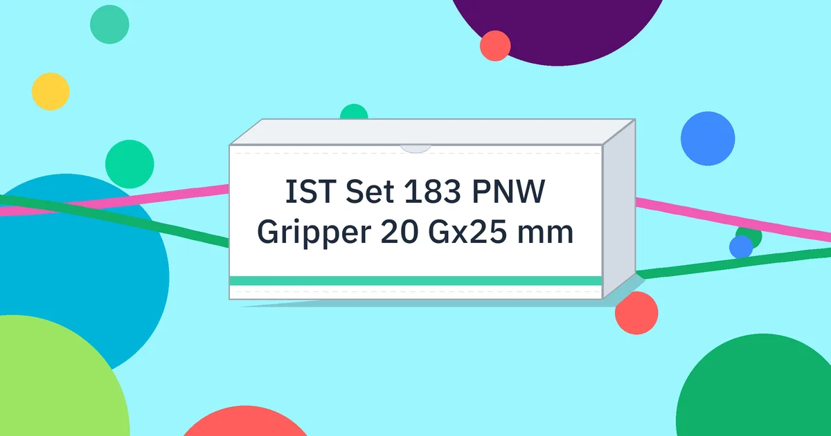 Symbolbild: Packung mit der Aufschrift IST Set 183 PNW Gripper 20 Gx25 mm (PZN 13868148) – Verfügbarkeit und Bezug in Apotheken in Frankfurt am Main