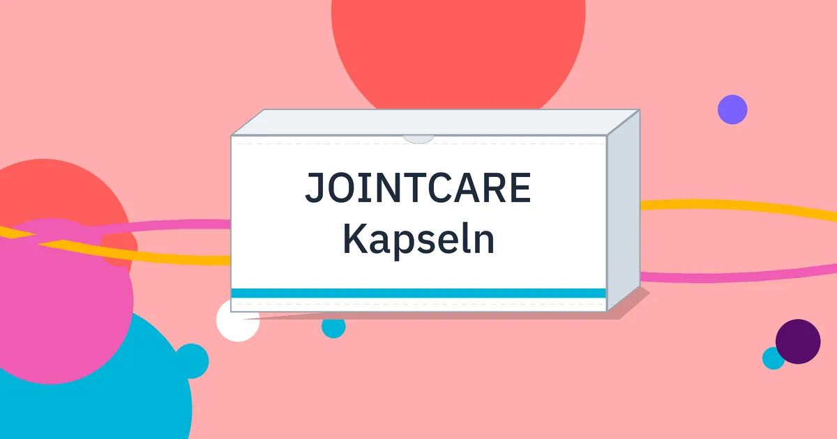 Symbolbild: Packung mit der Aufschrift JOINTCARE Kapseln (PZN 20279671) – Verfügbarkeit und Bezug in Apotheken in Frankfurt am Main