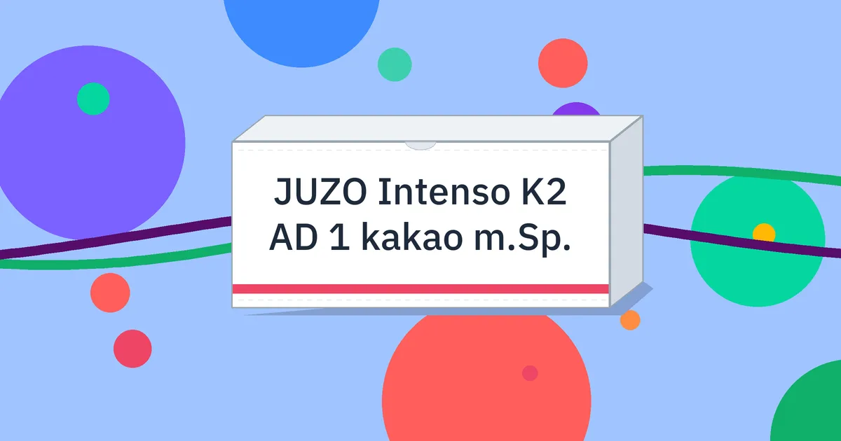 Symbolbild: Packung mit der Aufschrift JUZO Intenso K2 AD 1 kakao m.Sp. (PZN 18606507) – Verfügbarkeit und Bezug in Apotheken in Frankfurt am Main