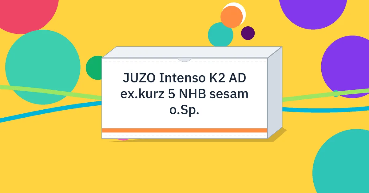 Symbolbild: Packung mit der Aufschrift JUZO Intenso K2 AD ex.kurz 5 NHB sesam o.Sp. (PZN 18622127) – Verfügbarkeit und Bezug in Apotheken in Frankfurt am Main