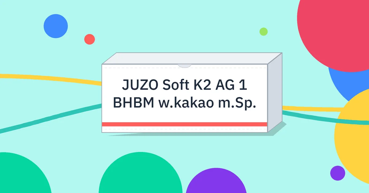 Symbolbild: Packung mit der Aufschrift JUZO Soft K2 AG 1 BHBM w.kakao m.Sp. (PZN 14867168) – Verfügbarkeit und Bezug in Apotheken in Frankfurt am Main