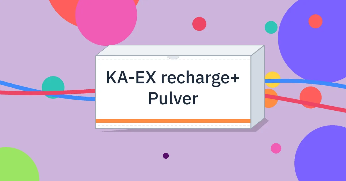 Symbolbild: Packung mit der Aufschrift KA-EX recharge+ Pulver (PZN 20877515) – Verfügbarkeit und Bezug in Apotheken in Frankfurt am Main