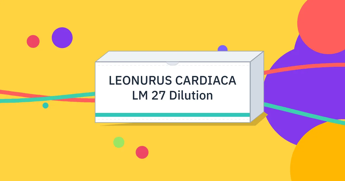 Symbolbild: Packung mit der Aufschrift LEONURUS CARDIACA LM 27 Dilution (PZN 13526063) – Verfügbarkeit und Bezug in Apotheken in Frankfurt am Main