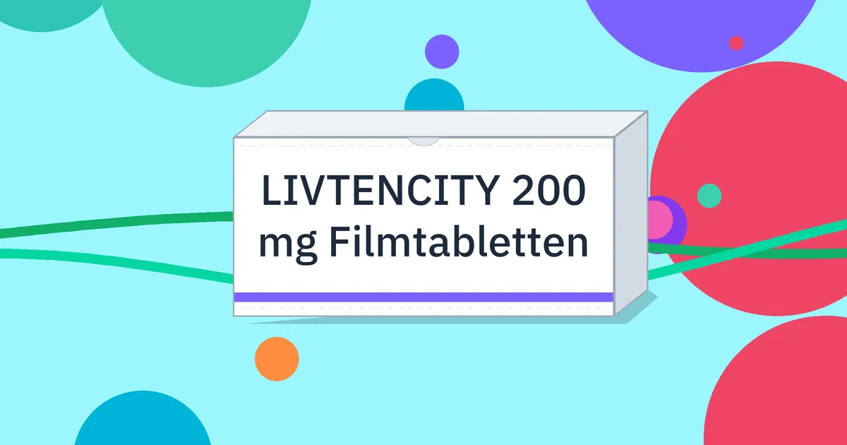 Symbolbild: Packung mit der Aufschrift LIVTENCITY 200 mg Filmtabletten (PZN 18401403) – Verfügbarkeit und Bezug in Apotheken in Frankfurt am Main