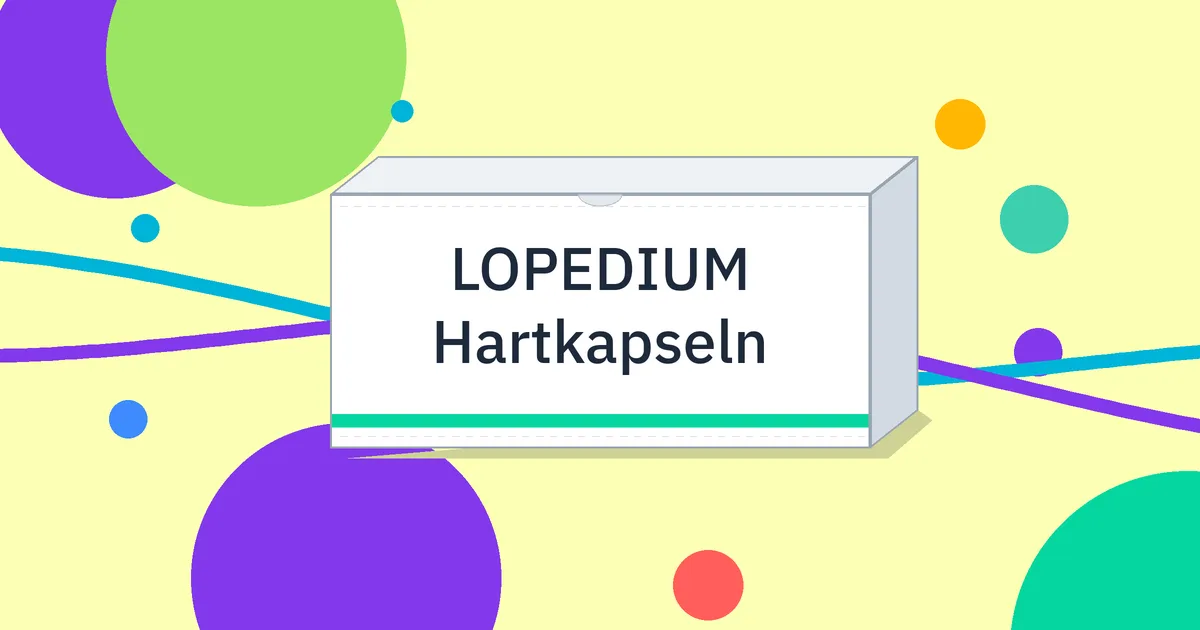 Symbolbild: Packung mit der Aufschrift LOPEDIUM Hartkapseln (PZN 04933326) – Verfügbarkeit und Bezug in Apotheken in Frankfurt am Main