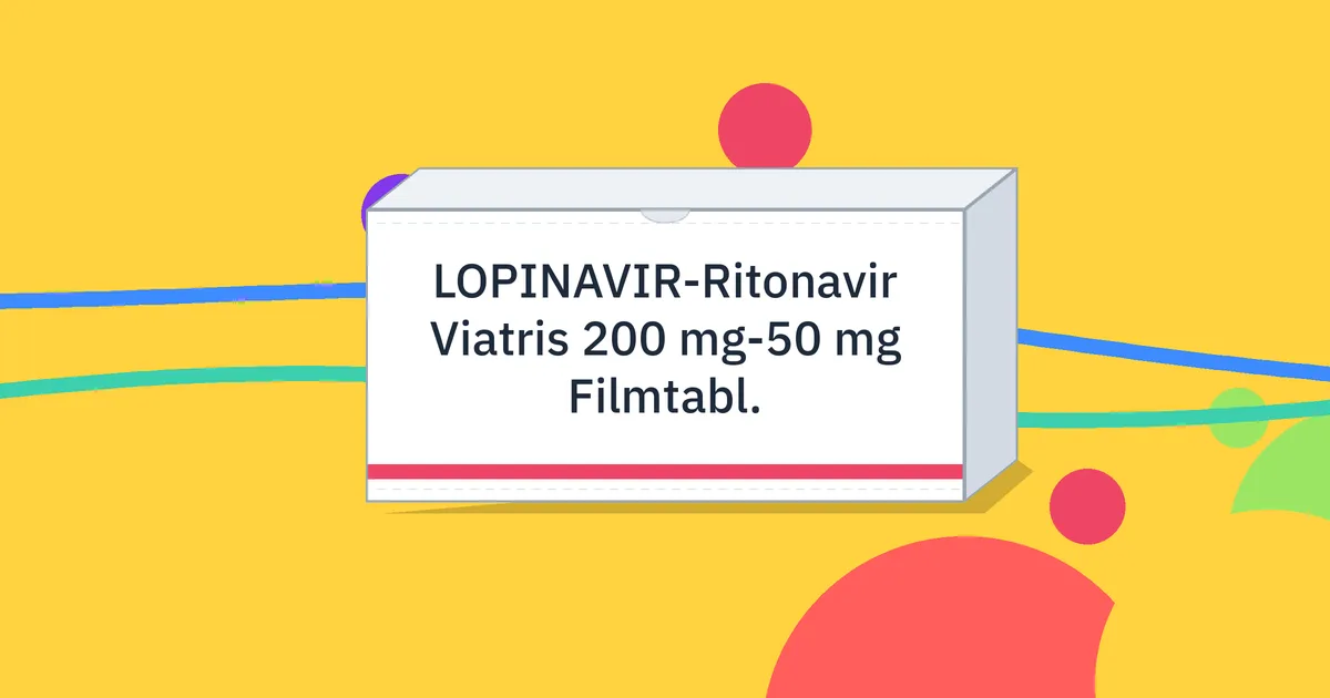 Symbolbild: Packung mit der Aufschrift LOPINAVIR-Ritonavir Viatris 200 mg-50 mg Filmtabl. (PZN 20141464) – Verfügbarkeit und Bezug in Apotheken in Frankfurt am Main