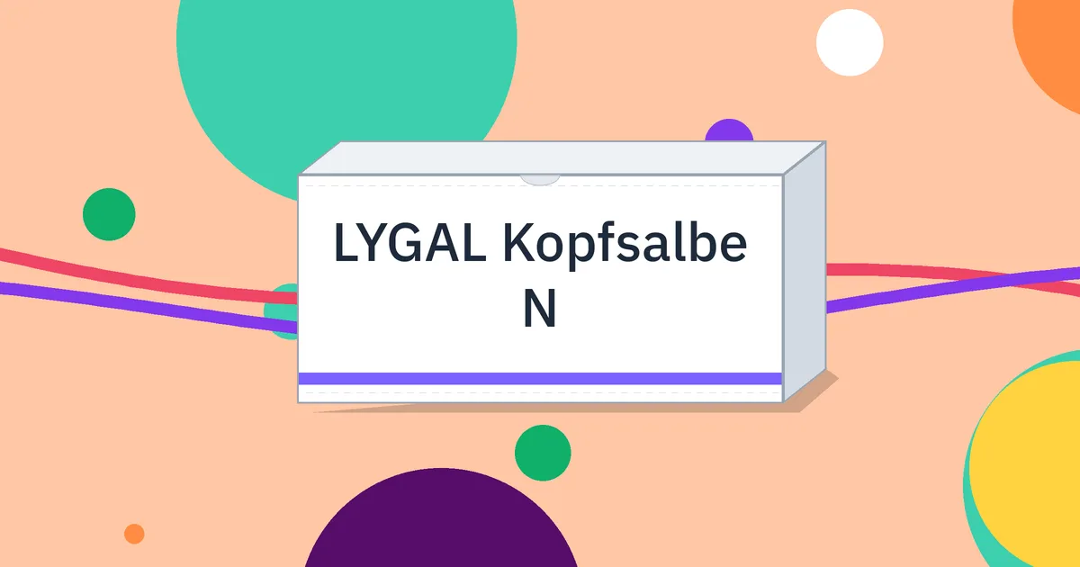 Symbolbild: Packung mit der Aufschrift LYGAL Kopfsalbe N (PZN 00055432) – Verfügbarkeit und Bezug in Apotheken in Frankfurt am Main
