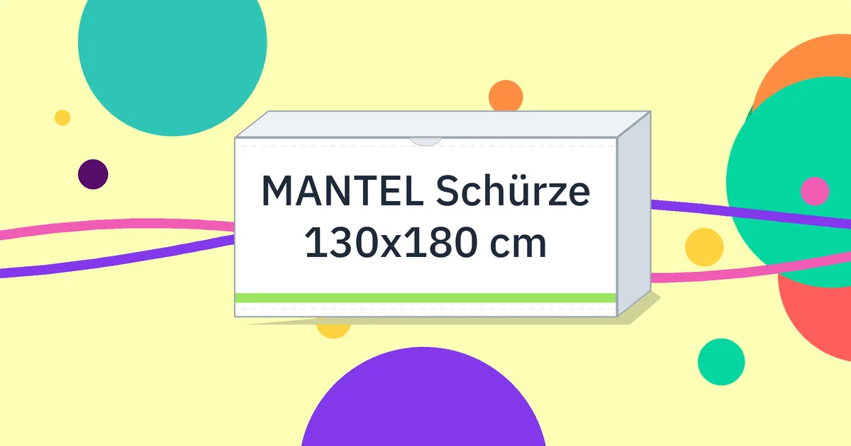 Symbolbild: Packung mit der Aufschrift MANTEL Schürze 130x180 cm (PZN 07600499) – Verfügbarkeit und Bezug in Apotheken in Frankfurt am Main