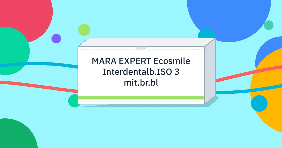 Symbolbild: Packung mit der Aufschrift MARA EXPERT Ecosmile Interdentalb.ISO 3 mit.br.bl (PZN 16780158) – Verfügbarkeit und Bezug in Apotheken in Frankfurt am Main