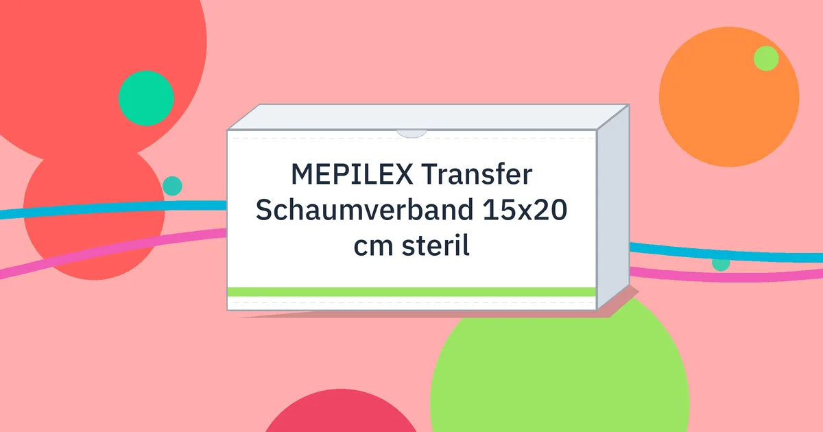 Symbolbild: Packung mit der Aufschrift MEPILEX Transfer Schaumverband 15x20 cm steril (PZN 13875444) – Verfügbarkeit und Bezug in Apotheken in Frankfurt am Main