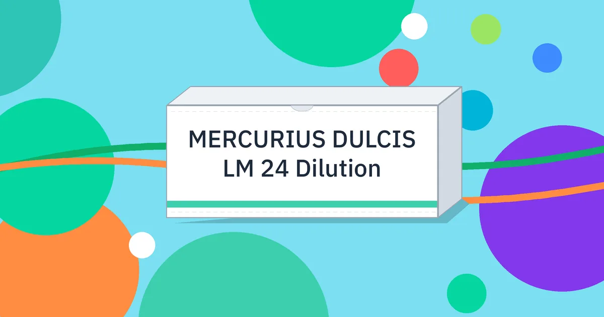 Symbolbild: Packung mit der Aufschrift MERCURIUS DULCIS LM 24 Dilution (PZN 12951491) – Verfügbarkeit und Bezug in Apotheken in Frankfurt am Main