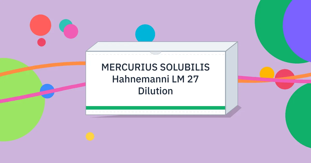 Symbolbild: Packung mit der Aufschrift MERCURIUS SOLUBILIS Hahnemanni LM 27 Dilution (PZN 12954242) – Verfügbarkeit und Bezug in Apotheken in Frankfurt am Main