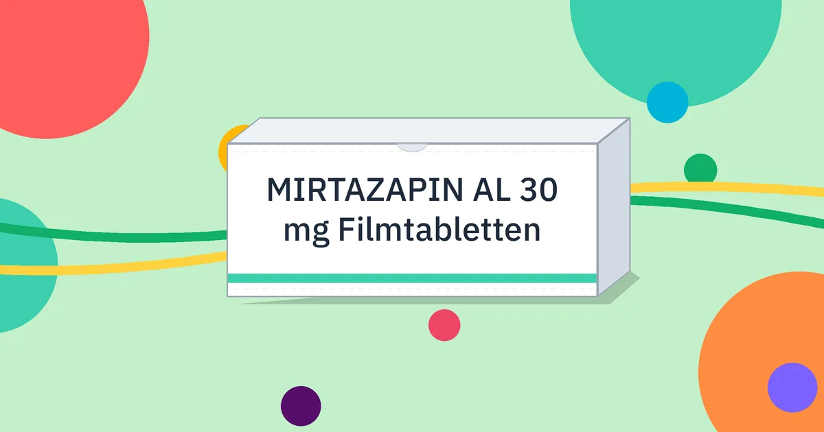 Symbolbild: Packung mit der Aufschrift MIRTAZAPIN AL 30 mg Filmtabletten (PZN 02341107) – Verfügbarkeit und Bezug in Apotheken in Frankfurt am Main