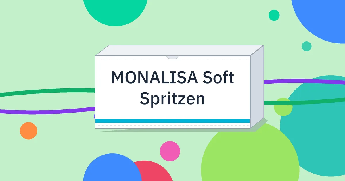 Symbolbild: Packung mit der Aufschrift MONALISA Soft Spritzen (PZN 18448675) – Verfügbarkeit und Bezug in Apotheken in Frankfurt am Main
