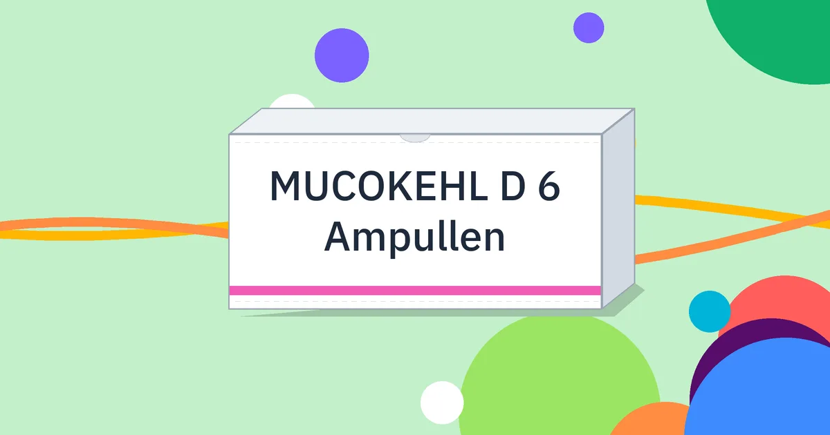 Symbolbild: Packung mit der Aufschrift MUCOKEHL D 6 Ampullen (PZN 03206601) – Verfügbarkeit und Bezug in Apotheken in Frankfurt am Main