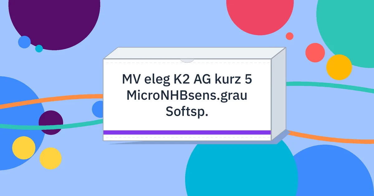 Symbolbild: Packung mit der Aufschrift MV eleg K2 AG kurz 5 MicroNHBsens.grau Softsp. (PZN 18926933) – Verfügbarkeit und Bezug in Apotheken in Frankfurt am Main