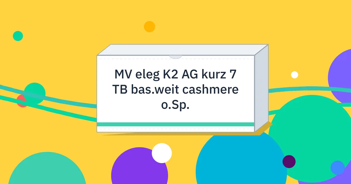 Symbolbild: Packung mit der Aufschrift MV eleg K2 AG kurz 7 TB bas.weit cashmere o.Sp. (PZN 15273577) – Verfügbarkeit und Bezug in Apotheken in Frankfurt am Main
