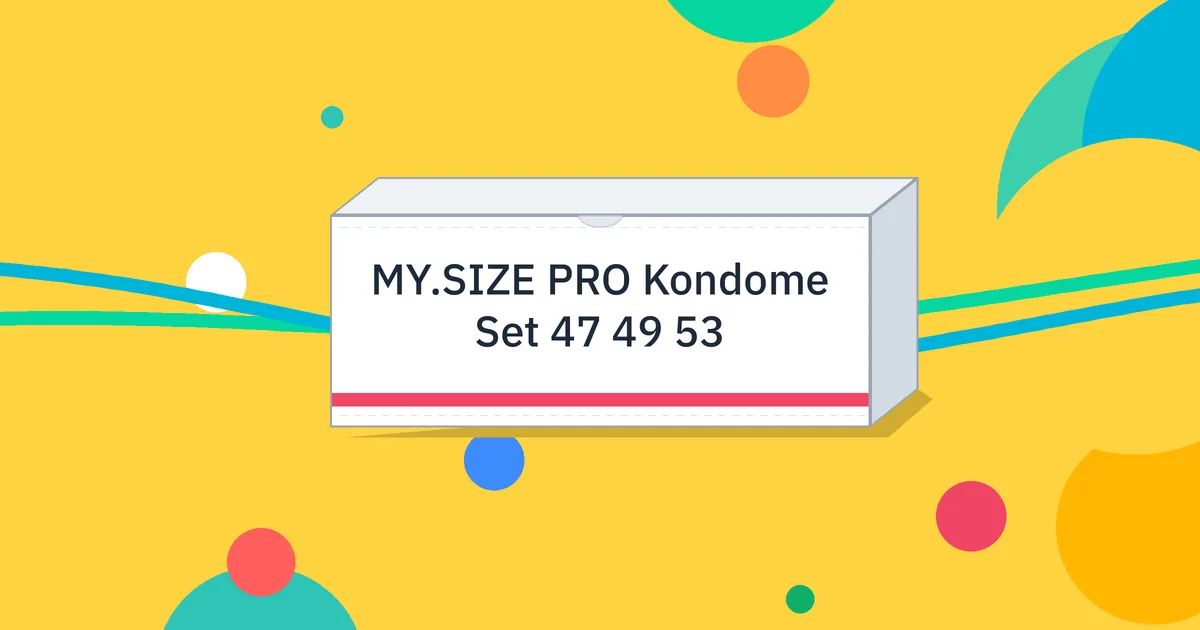 Symbolbild: Packung mit der Aufschrift MY.SIZE PRO Kondome Set 47 49 53 (PZN 17492510) – Verfügbarkeit und Bezug in Apotheken in Frankfurt am Main