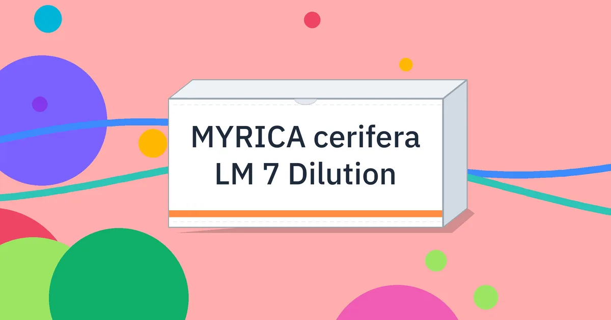 Symbolbild: Packung mit der Aufschrift MYRICA cerifera LM 7 Dilution (PZN 12957051) – Verfügbarkeit und Bezug in Apotheken in Frankfurt am Main