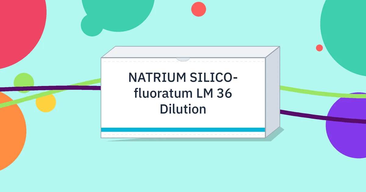 Symbolbild: Packung mit der Aufschrift NATRIUM SILICO-fluoratum LM 36 Dilution (PZN 13617498) – Verfügbarkeit und Bezug in Apotheken in Frankfurt am Main