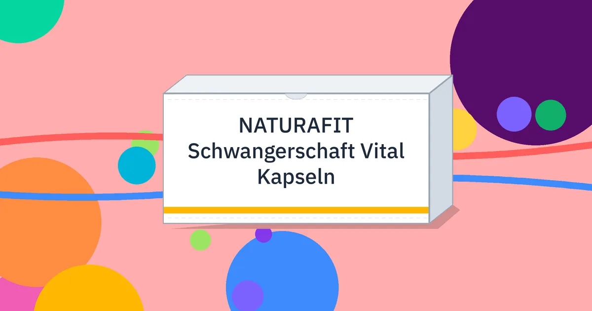 Symbolbild: Packung mit der Aufschrift NATURAFIT Schwangerschaft Vital Kapseln (PZN 16122403) – Verfügbarkeit und Bezug in Apotheken in Frankfurt am Main