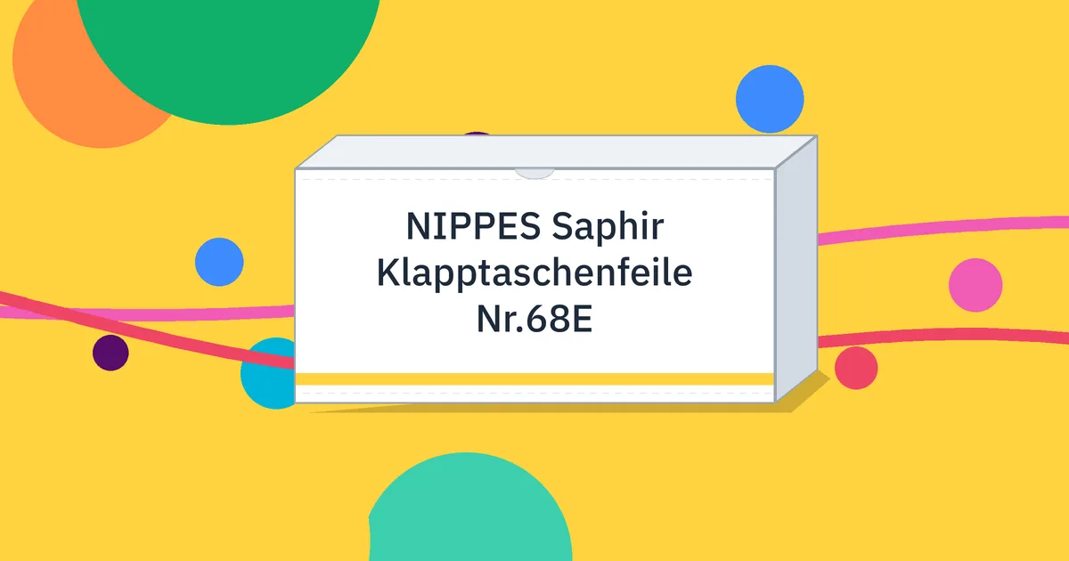 Symbolbild: Packung mit der Aufschrift NIPPES Saphir Klapptaschenfeile Nr.68E (PZN 06496195) – Verfügbarkeit und Bezug in Apotheken in Frankfurt am Main