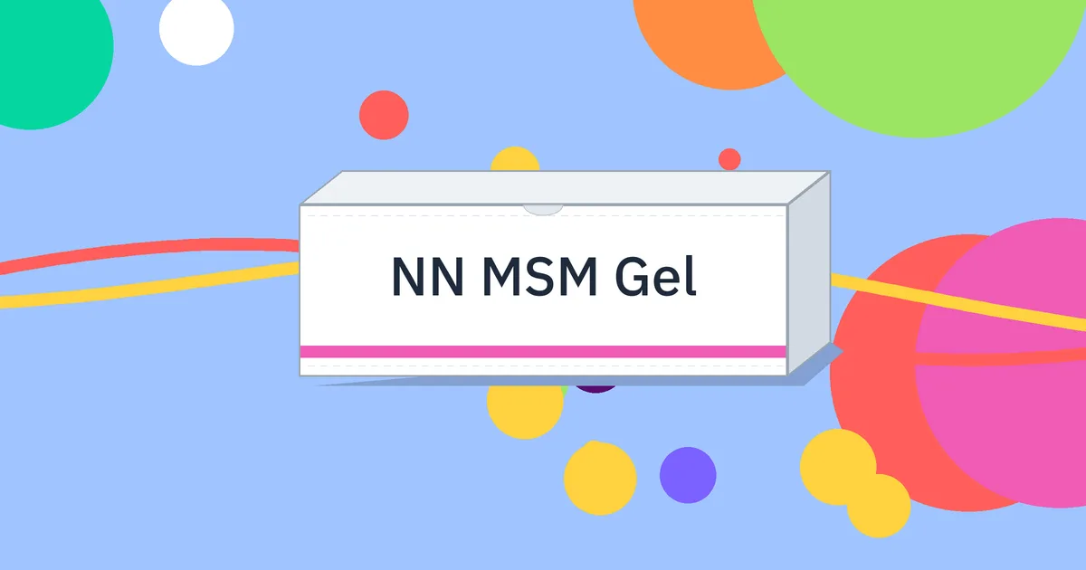 Symbolbild: Packung mit der Aufschrift NN MSM Gel (PZN 15321804) – Verfügbarkeit und Bezug in Apotheken in Frankfurt am Main