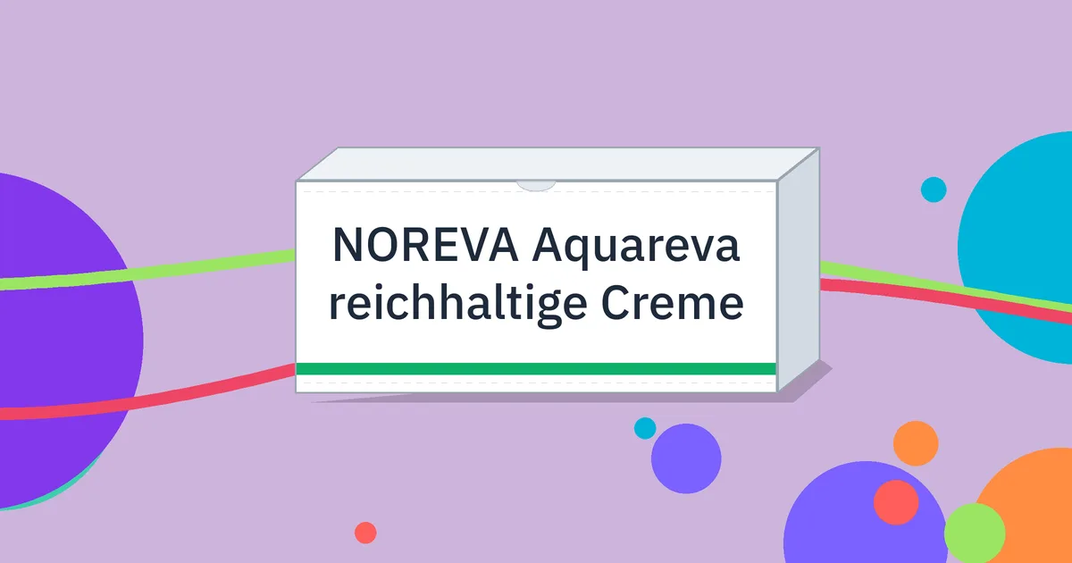 Symbolbild: Packung mit der Aufschrift NOREVA Aquareva reichhaltige Creme (PZN 04712447) – Verfügbarkeit und Bezug in Apotheken in Frankfurt am Main
