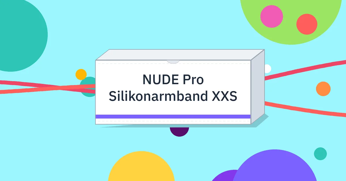Symbolbild: Packung mit der Aufschrift NUDE Pro Silikonarmband XXS (PZN 18019856) – Verfügbarkeit und Bezug in Apotheken in Frankfurt am Main