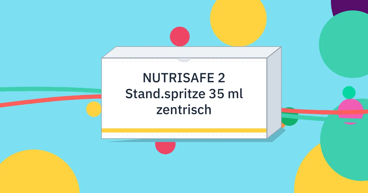 Symbolbild: Packung mit der Aufschrift NUTRISAFE 2 Stand.spritze 35 ml zentrisch (PZN 11125288) – Verfügbarkeit und Bezug in Apotheken in Frankfurt am Main