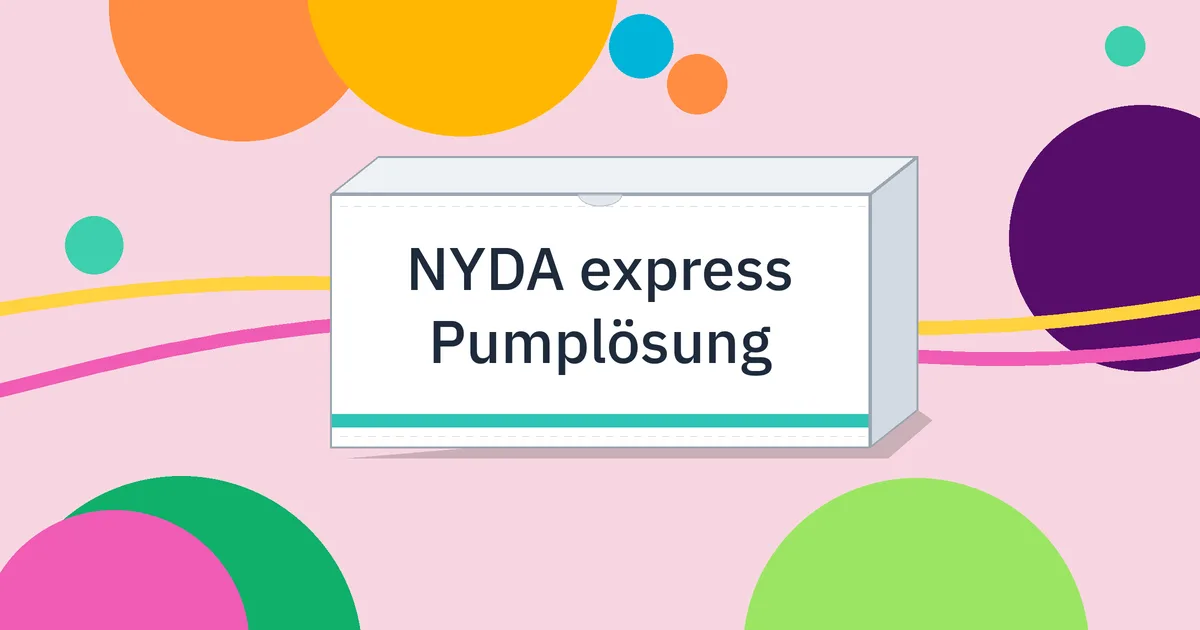 Symbolbild: Packung mit der Aufschrift NYDA express Pumplösung (PZN 13970527) – Verfügbarkeit und Bezug in Apotheken in Frankfurt am Main
