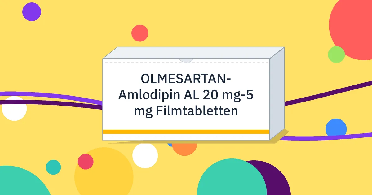 Symbolbild: Packung mit der Aufschrift OLMESARTAN-Amlodipin AL 20 mg-5 mg Filmtabletten (PZN 13878307) – Verfügbarkeit und Bezug in Apotheken in Frankfurt am Main