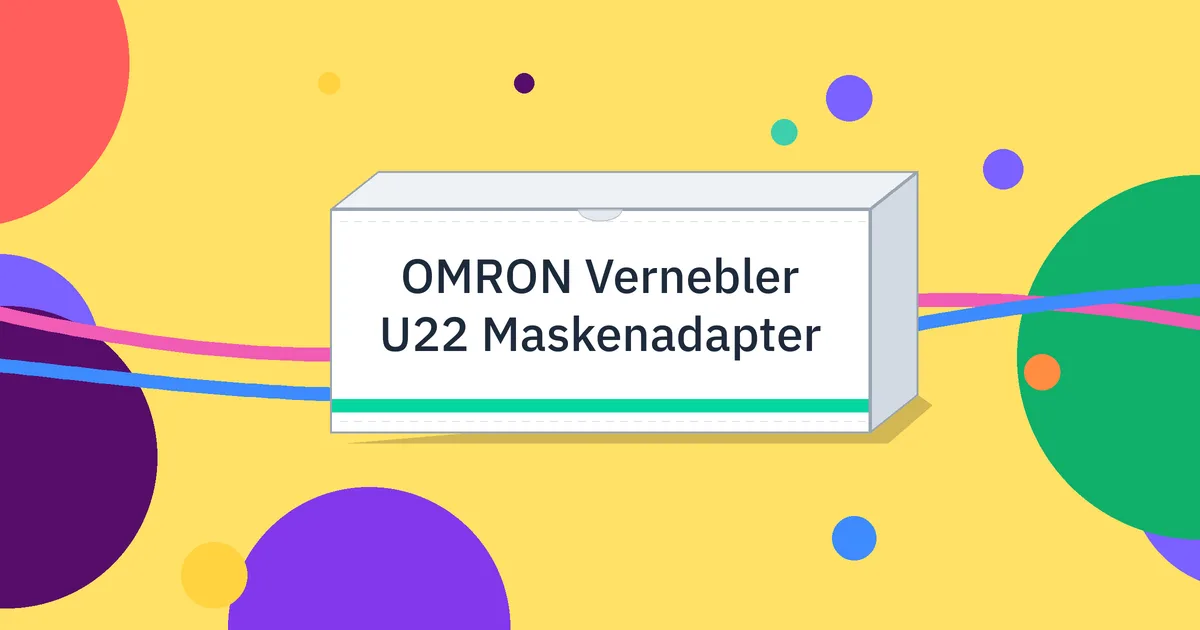 Symbolbild: Packung mit der Aufschrift OMRON Vernebler U22 Maskenadapter (PZN 01004365) – Verfügbarkeit und Bezug in Apotheken in Frankfurt am Main