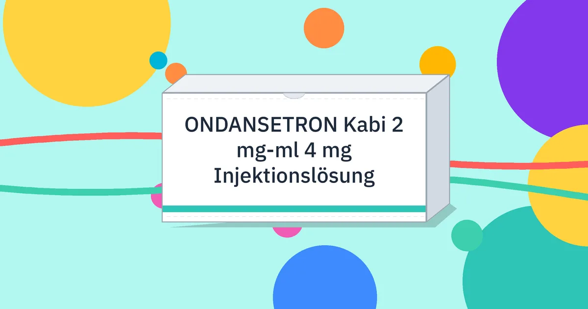 Symbolbild: Packung mit der Aufschrift ONDANSETRON Kabi 2 mg-ml 4 mg Injektionslösung (PZN 03672409) – Verfügbarkeit und Bezug in Apotheken in Frankfurt am Main