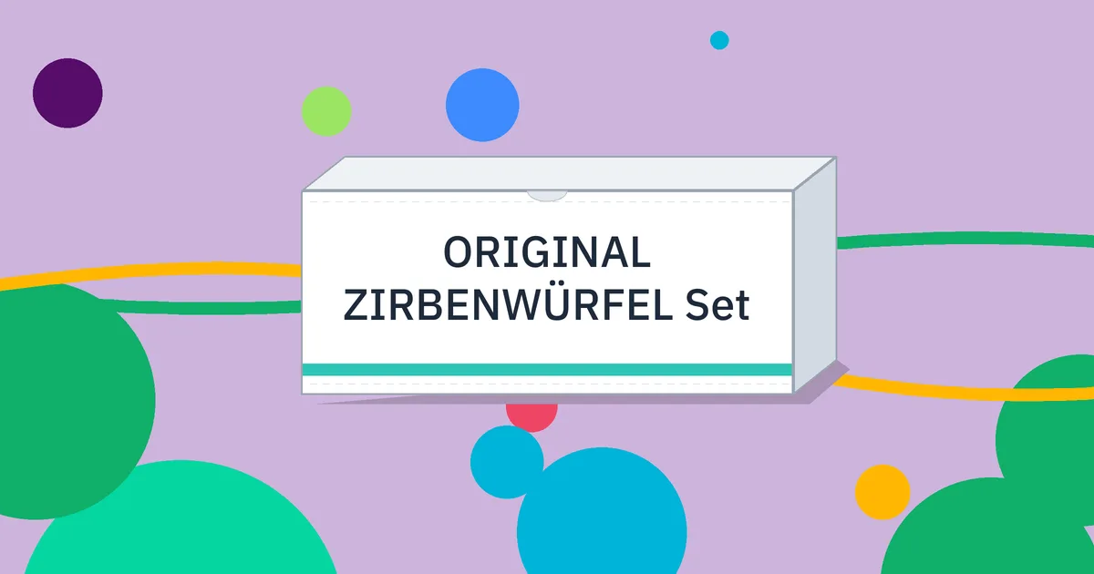 Symbolbild: Packung mit der Aufschrift ORIGINAL ZIRBENWÜRFEL Set (PZN 11095251) – Verfügbarkeit und Bezug in Apotheken in Frankfurt am Main