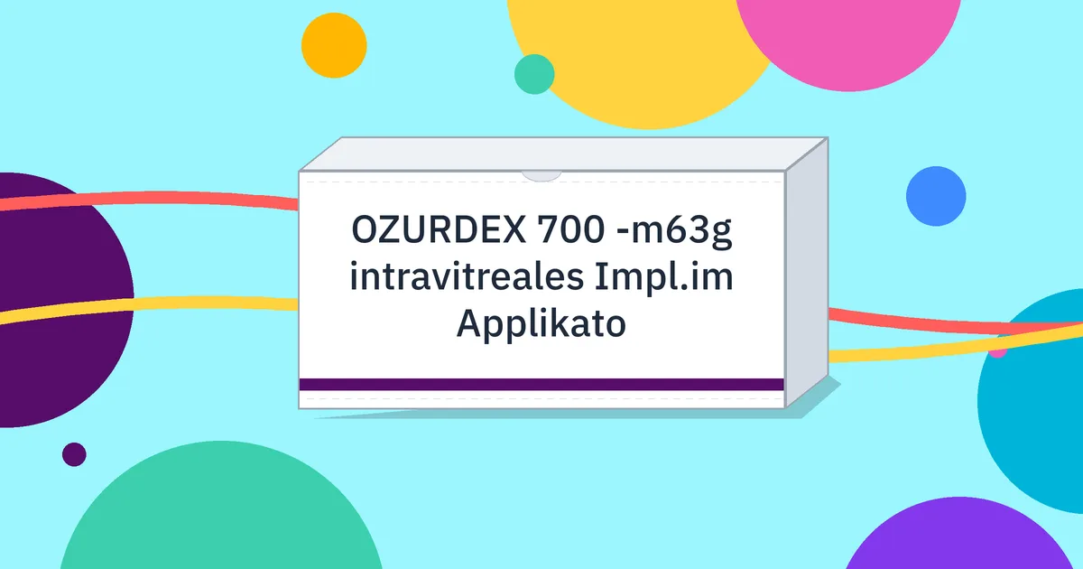 Symbolbild: Packung mit der Aufschrift OZURDEX 700 -m63g intravitreales Impl.im Applikato (PZN 06839790) – Verfügbarkeit und Bezug in Apotheken in Frankfurt am Main