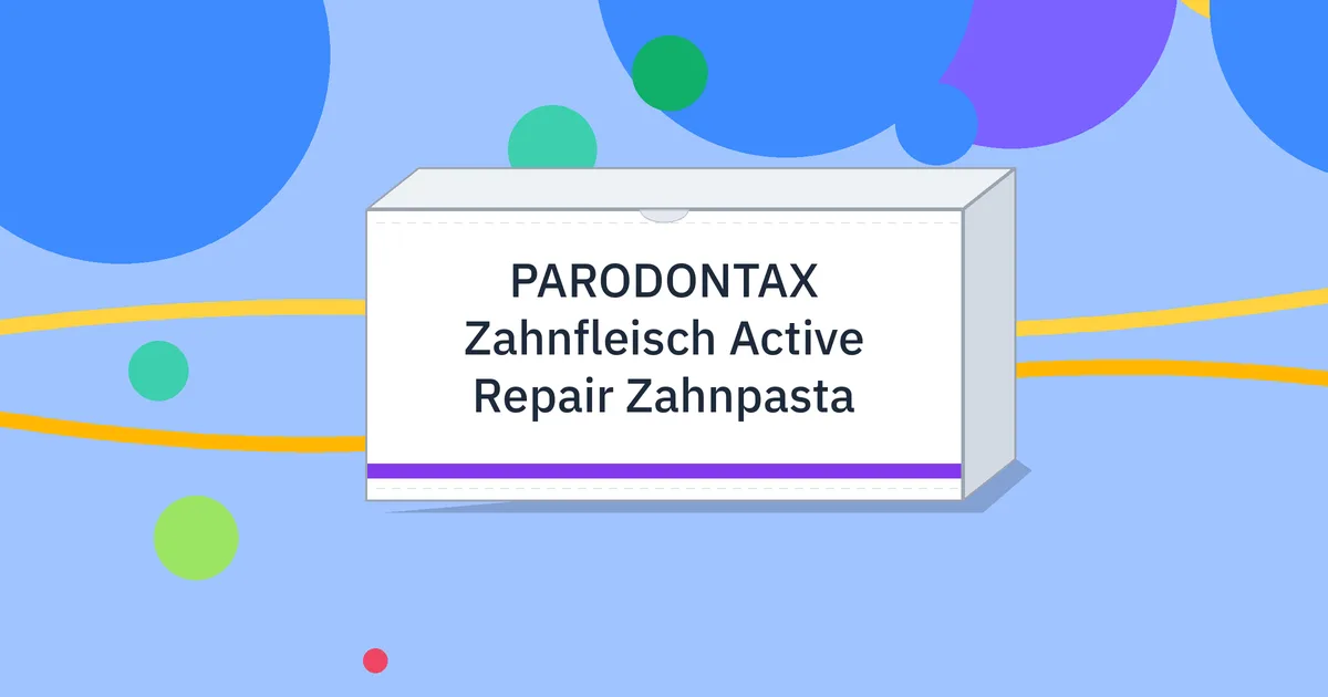 Symbolbild: Packung mit der Aufschrift PARODONTAX Zahnfleisch Active Repair Zahnpasta (PZN 18392236) – Verfügbarkeit und Bezug in Apotheken in Frankfurt am Main