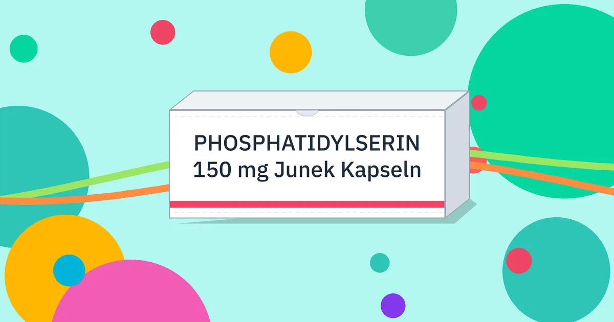 Symbolbild: Packung mit der Aufschrift PHOSPHATIDYLSERIN 150 mg Junek Kapseln (PZN 10337663) – Verfügbarkeit und Bezug in Apotheken in Frankfurt am Main