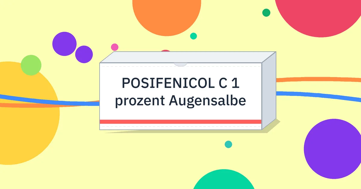 Symbolbild: Packung mit der Aufschrift POSIFENICOL C 1 prozent Augensalbe (PZN 04421508) – Verfügbarkeit und Bezug in Apotheken in Frankfurt am Main