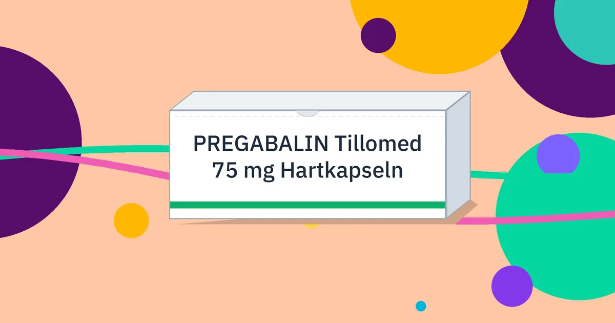 Symbolbild: Packung mit der Aufschrift PREGABALIN Tillomed 75 mg Hartkapseln (PZN 15200288) – Verfügbarkeit und Bezug in Apotheken in Frankfurt am Main