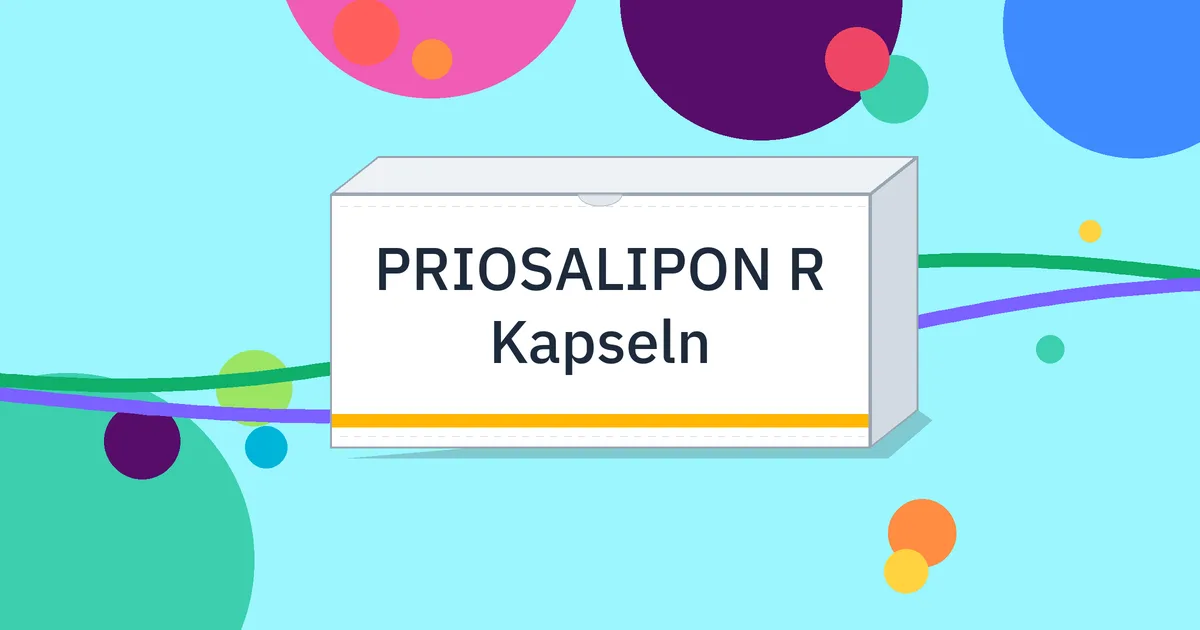 Symbolbild: Packung mit der Aufschrift PRIOSALIPON R Kapseln (PZN 13242845) – Verfügbarkeit und Bezug in Apotheken in Frankfurt am Main
