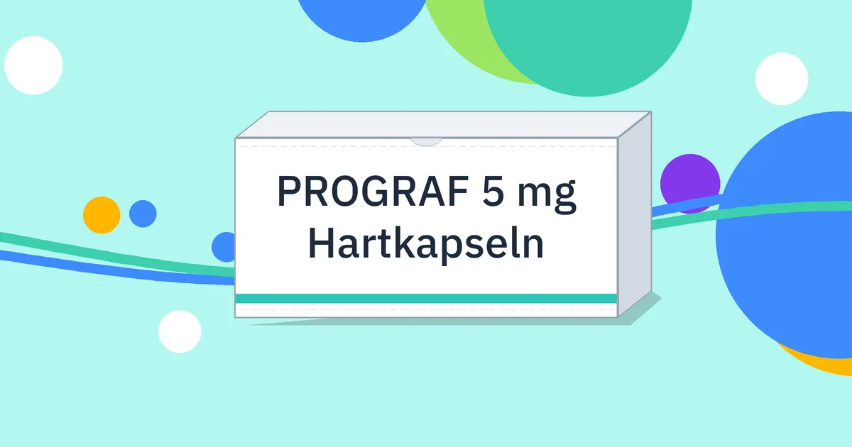 Symbolbild: Packung mit der Aufschrift PROGRAF 5 mg Hartkapseln (PZN 19178373) – Verfügbarkeit und Bezug in Apotheken in Frankfurt am Main