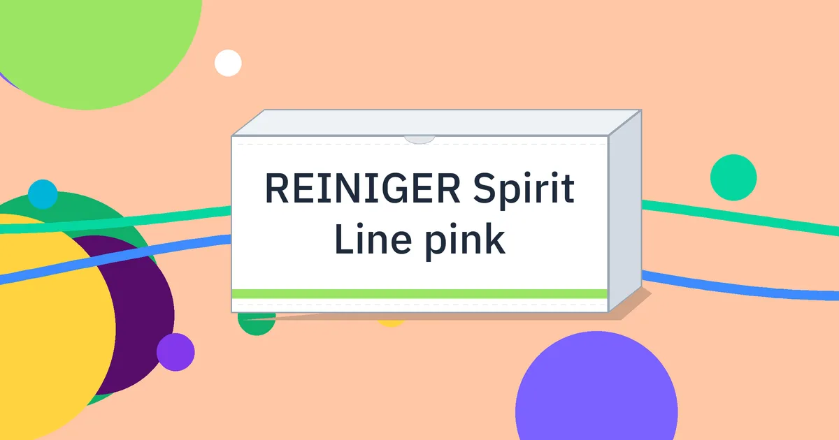 Symbolbild: Packung mit der Aufschrift REINIGER Spirit Line pink (PZN 01516705) – Verfügbarkeit und Bezug in Apotheken in Frankfurt am Main