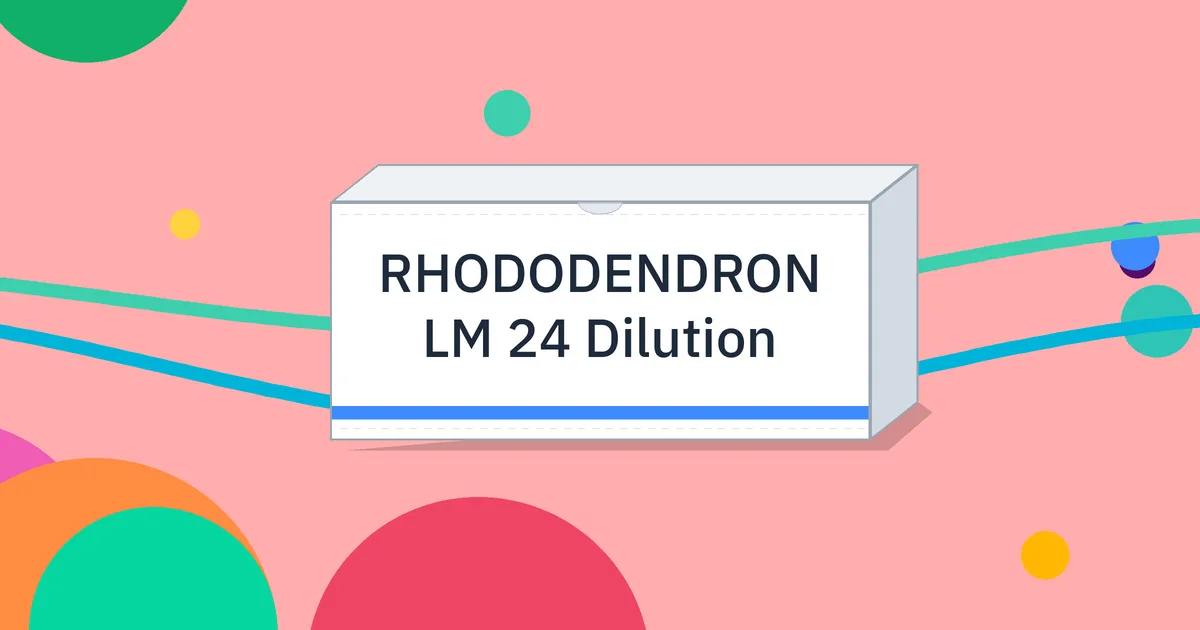 Symbolbild: Packung mit der Aufschrift RHODODENDRON LM 24 Dilution (PZN 13050991) – Verfügbarkeit und Bezug in Apotheken in Frankfurt am Main