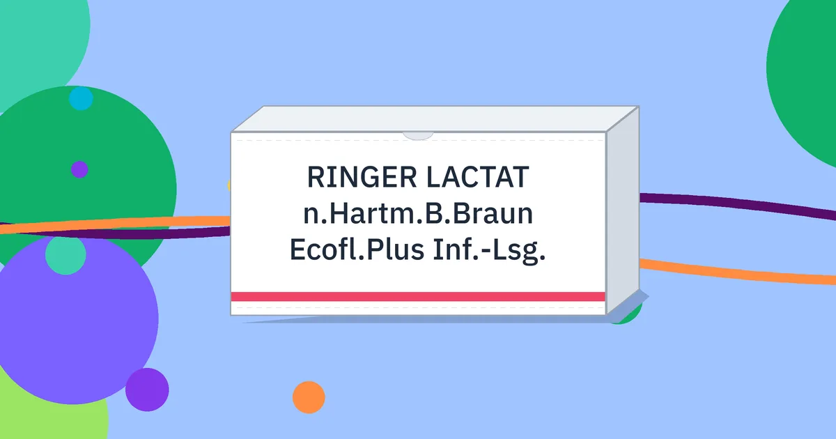 Symbolbild: Packung mit der Aufschrift RINGER LACTAT n.Hartm.B.Braun Ecofl.Plus Inf.-Lsg. (PZN 03368456) – Verfügbarkeit und Bezug in Apotheken in Frankfurt am Main